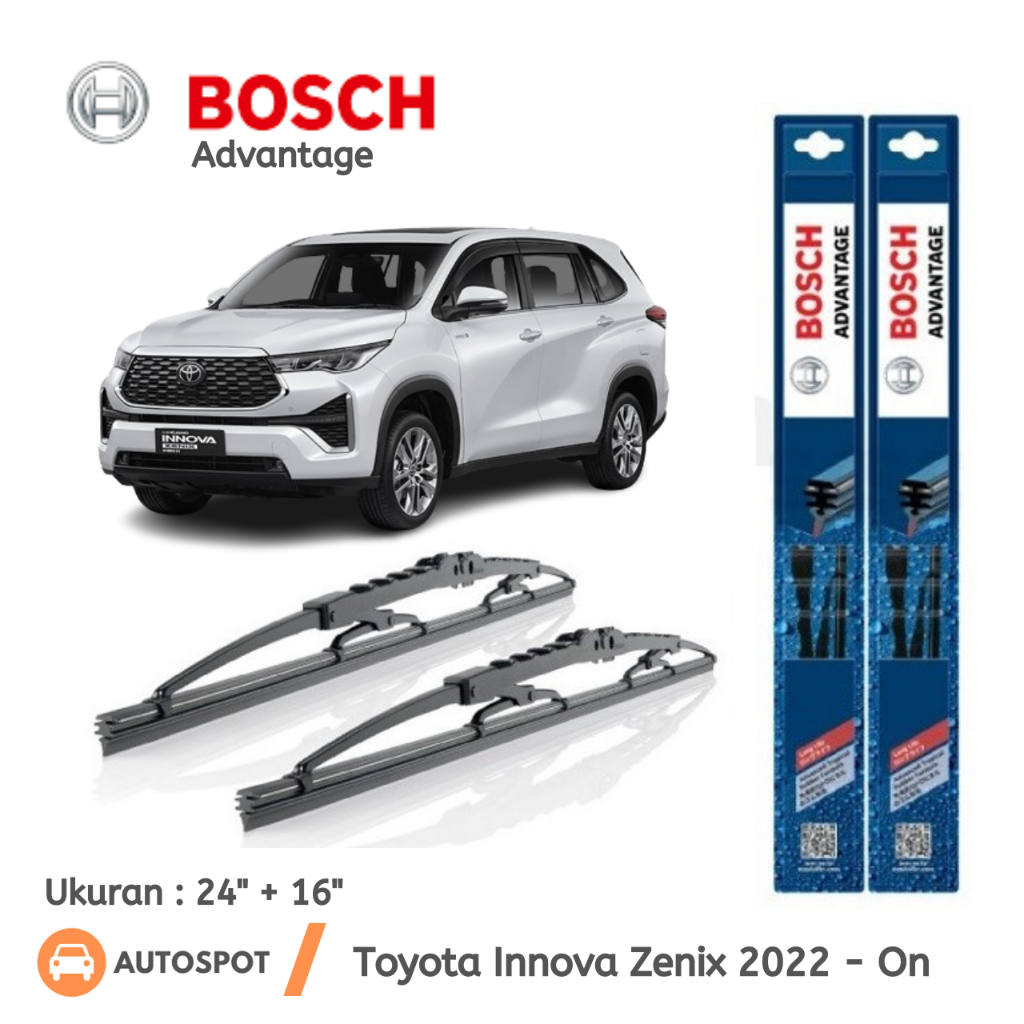 Jual Wiper Depan Mobil Toyota All New Innova Zenix Bensin & Hybrid 2022-On Sepasang Bosch ...