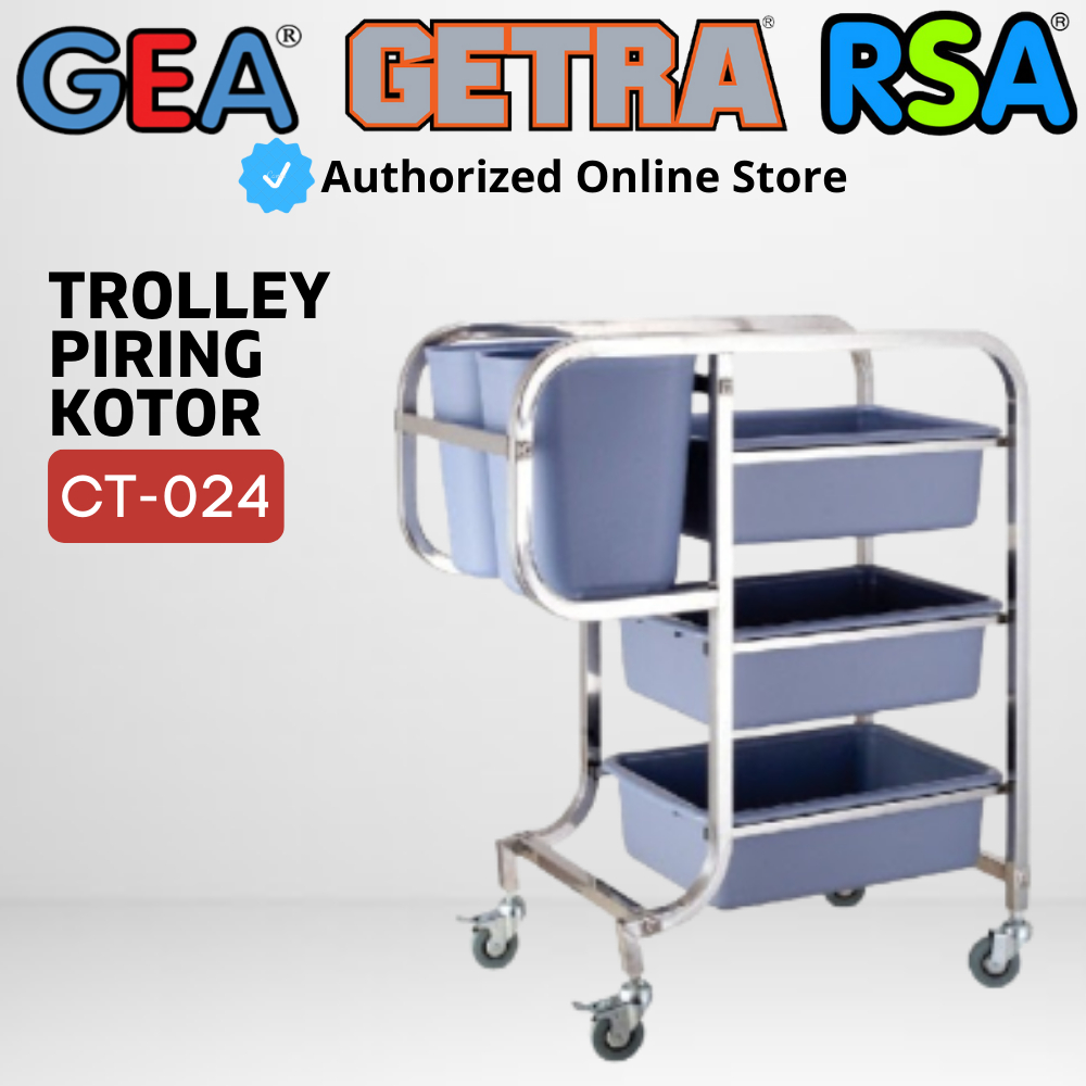 Jual TROLI PIRING KOTOR GETRA CT-024 TROLLEY PENGUMPUL SAMPAH ORIGINAL ...