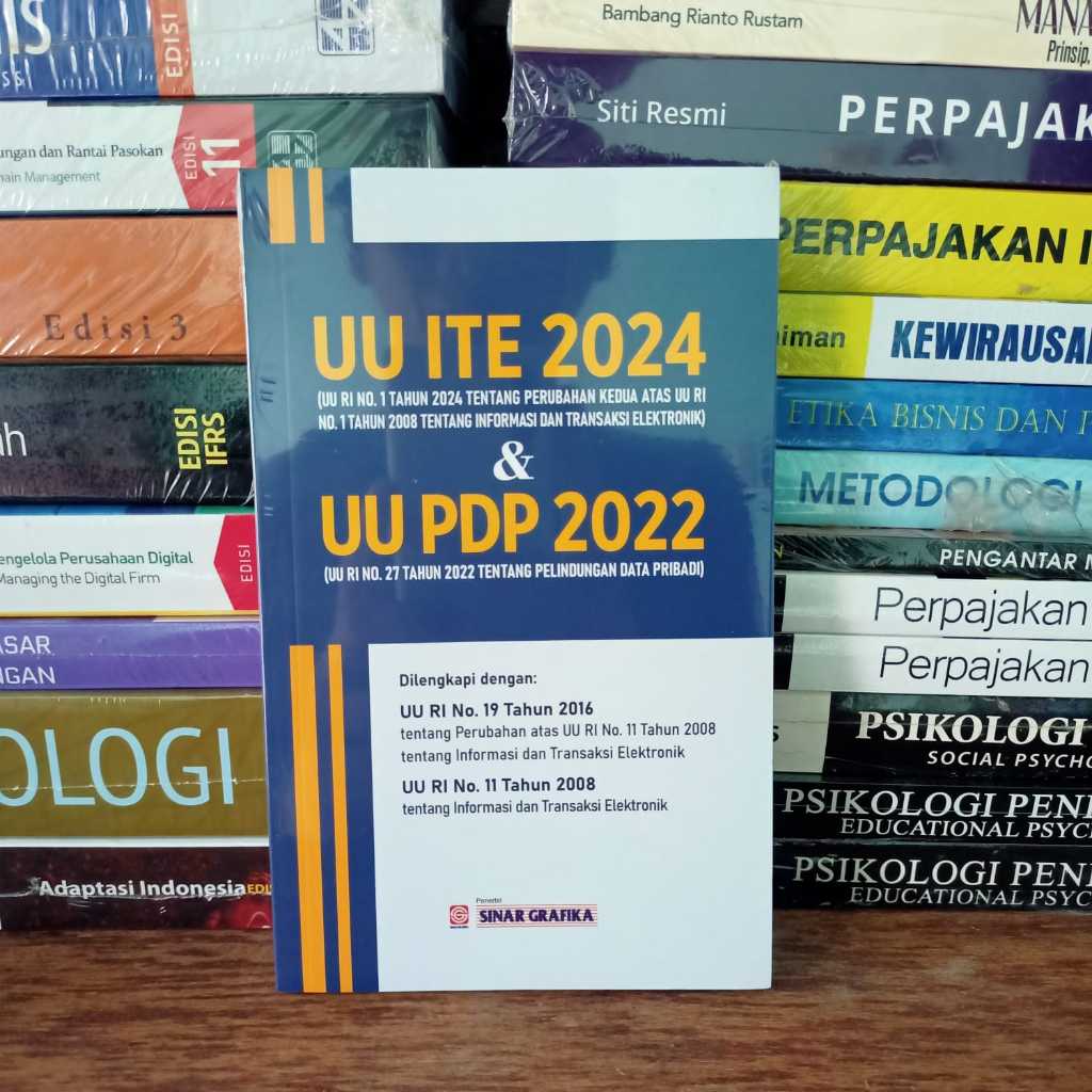 Jual Buku UU ITE 2024 (UU RI NO. 1 TAHUN 2024 TENTANG PERUBAHAN KEDUA ...