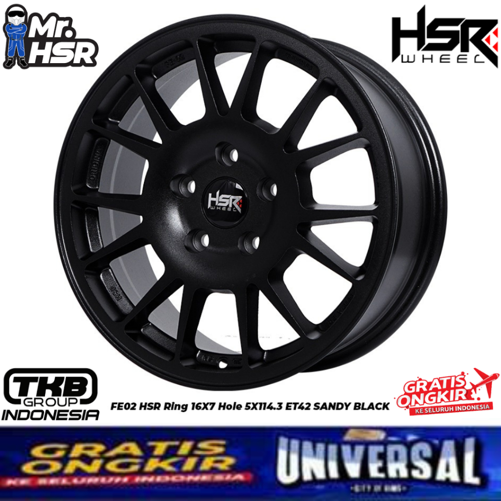 Jual VELG MOBIL RACING ORIGINAL HSR RING 16 untuk Camry, Alphard ...