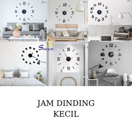 Jual JAM DINDING TEMPEL DIY KECIL / JAM ANGKA HURUF / JAM KECIL TEMPEL ...