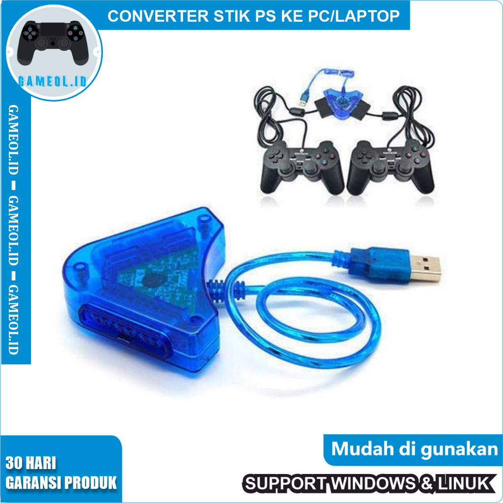 Jual Converter STICK JOYSTICK Gamepad Stik PS2 converter PS2 to usb (GM ...