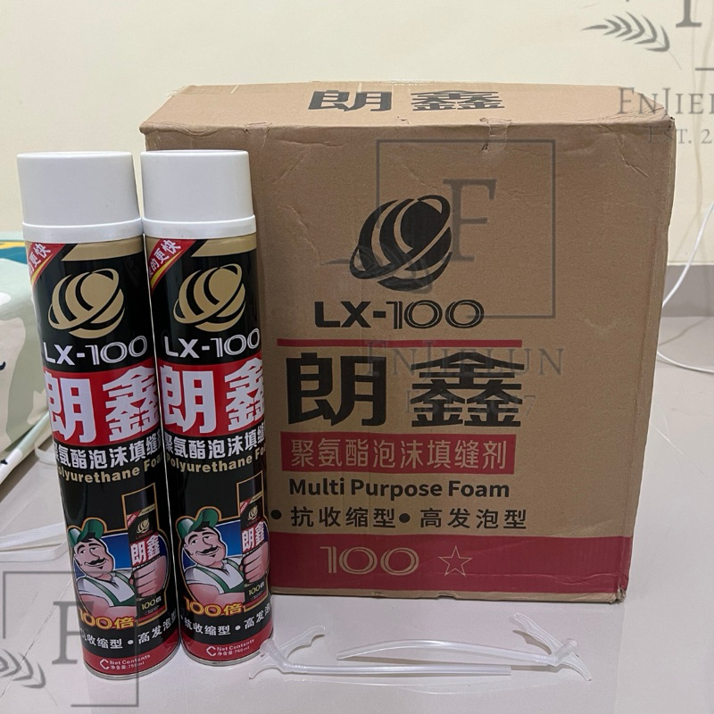 Jual PU Foam Sealant Spray 750ml Polyurethane Foam LX 100 | Shopee Indonesia