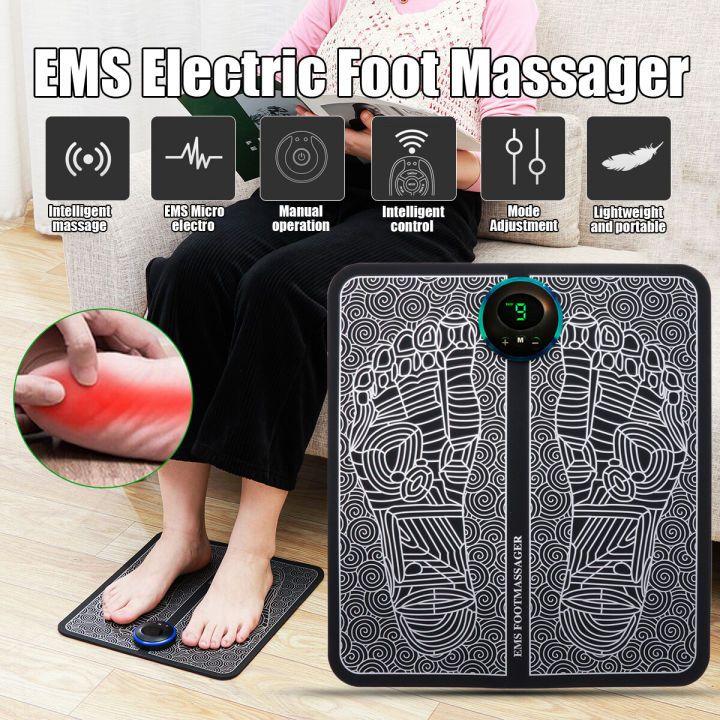 Jual EMS Foot Massager Mat Alat Pijat Kaki Elektrik Meningkatkan ...