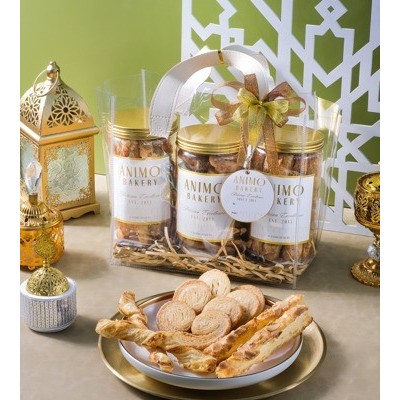 Jual Animo Bakery Hampers Set 3 Toples Kue Kering (Include Tas ...