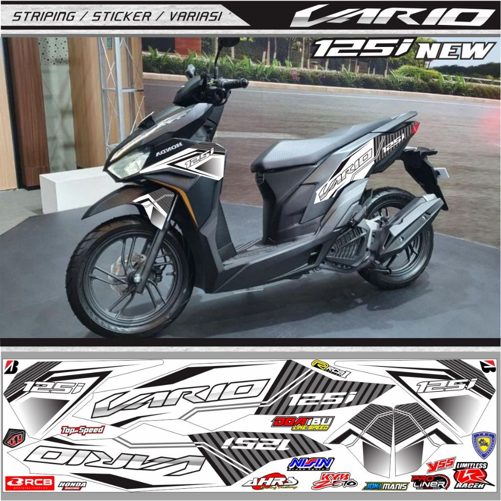 Jual STRIPING MOTOR HONDA VARIO 125 NEW DECAL CUSTOM VARIAN SIMPEL ...