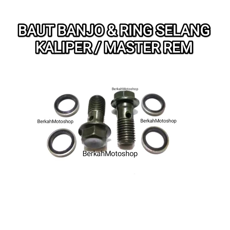 Jual [COD] BAUT BANJO REM KALIPER MASTER REM O-RING SEAL SELANG REM ...