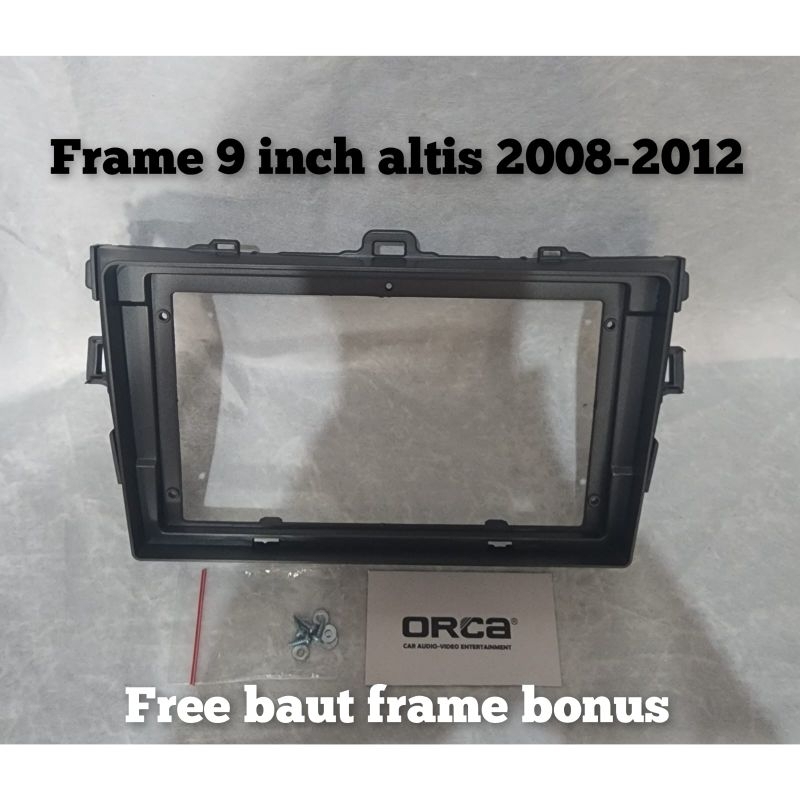 Jual frame head unit android 9 inch mobil altis 2008-2012 free baut ...