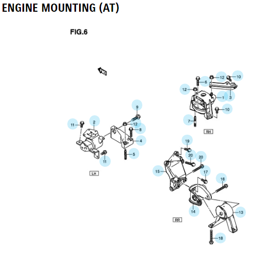 Jual ENGINE MOUNTING SET ALL NEW SWIFT ORIGINAL ASLI SGP | Shopee Indonesia