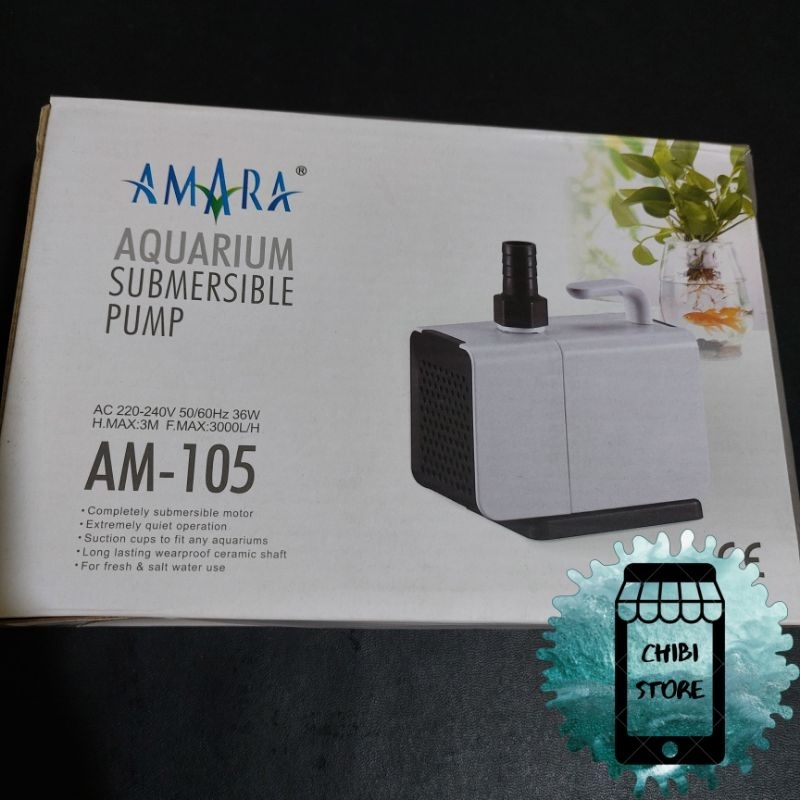 Jual POMPA AKUARIUM AMARA AM-105 / MESIN KOLAM AMARA AM - 105 / MESIN ...