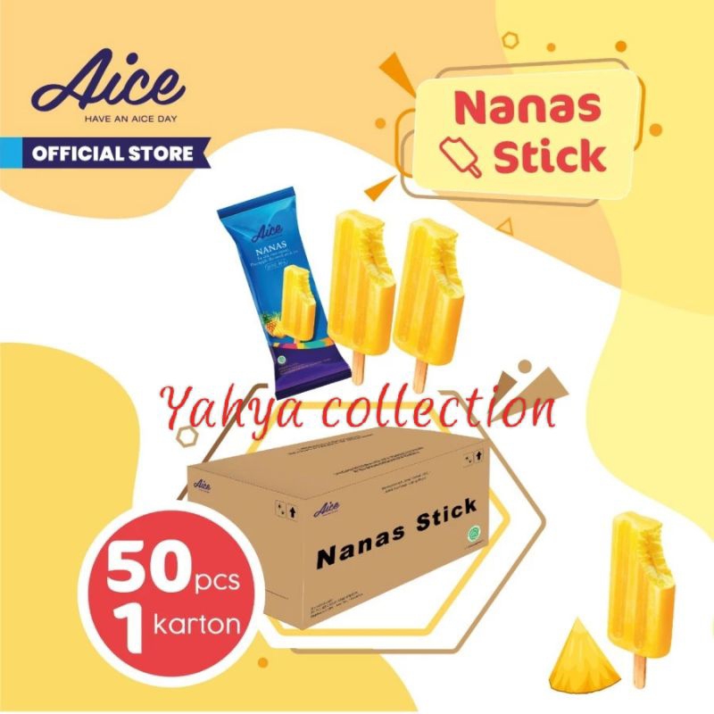 Jual Aice nanas 1 box isi 50 pcs | Shopee Indonesia