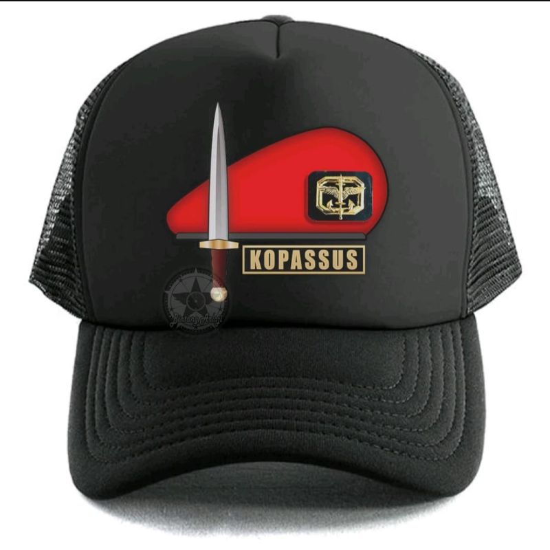 Jual TOPI TRUCKER KOPASSUS BARET MERAH | Shopee Indonesia