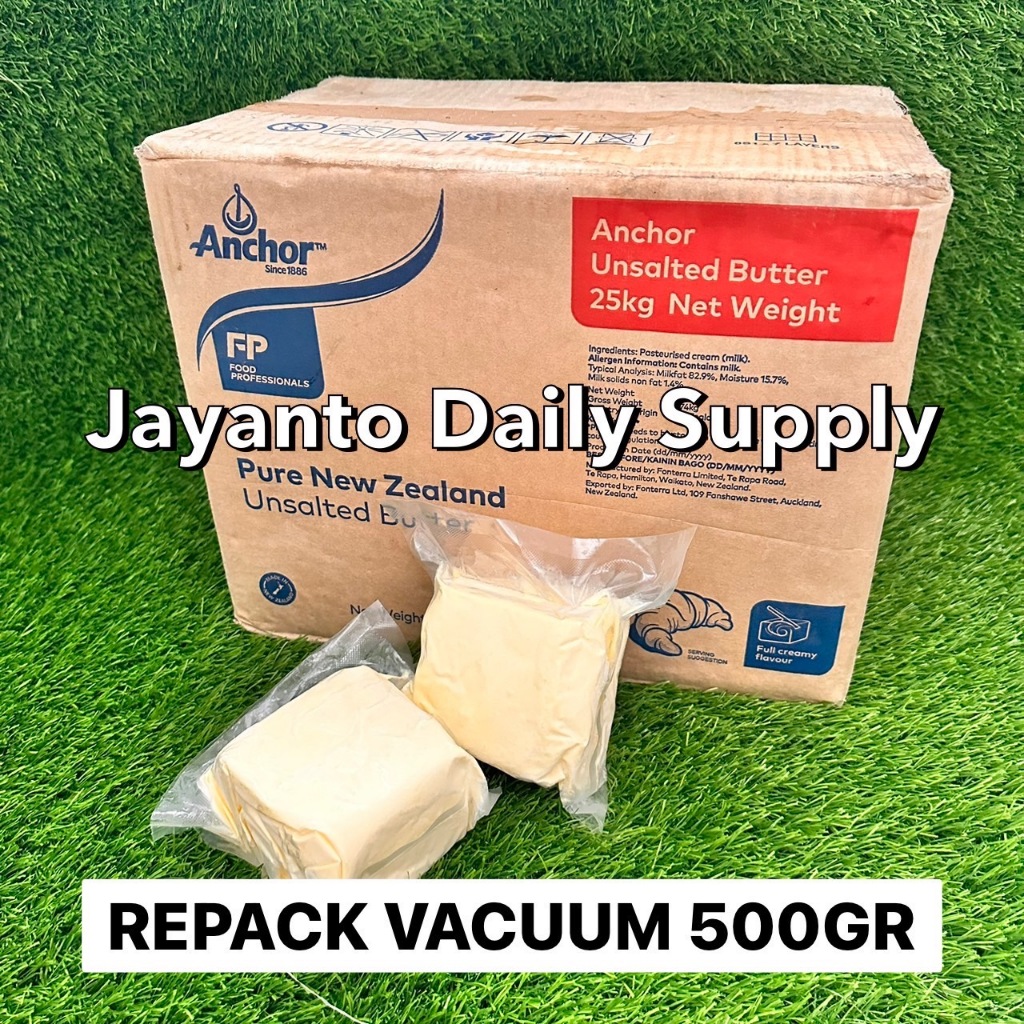 Jual ANCHOR UNSALTED BUTTER 500GR REPACK / PURE BUTTER IMPORT NEW ...