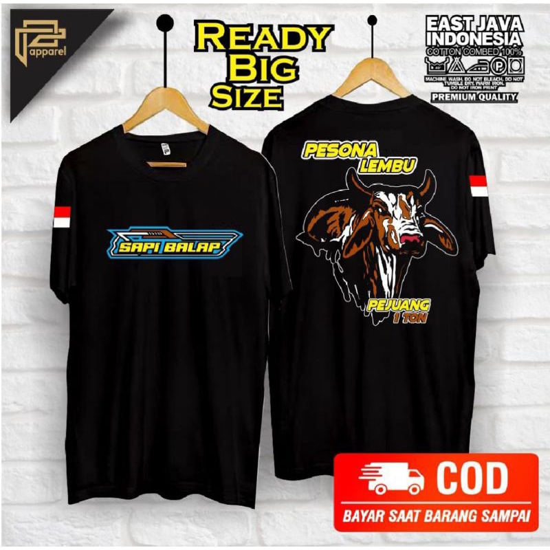 Jual KAOS SAPI BALAP PESONA LEMBU PEJUANG 1 TON | Shopee Indonesia