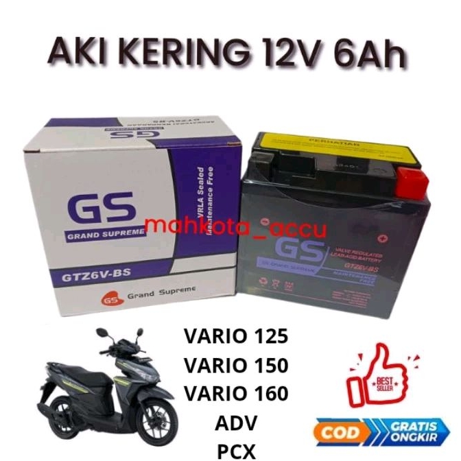 Jual AKI MOTOR VARIO 125, VARIO 150 LED, KLX 150, CB 15O, VARIO 160 ABS, N MAX, LEXI, GS GRAND ...