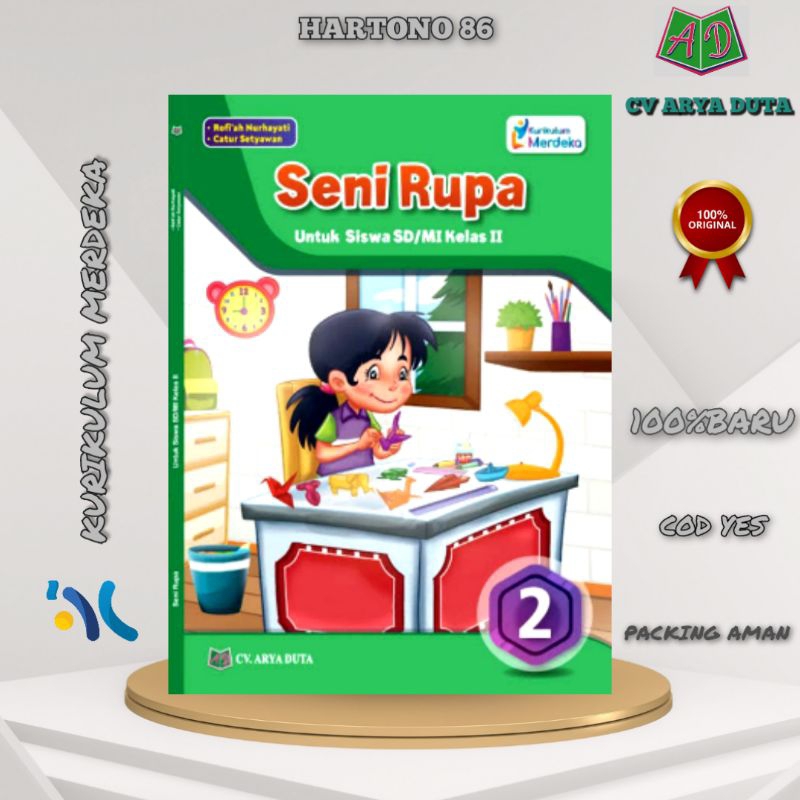 Jual Buku pendamping SENI RUPA kelas 2 SD/MI kurikulum MERDEKA CV Arya duta | Shopee Indonesia