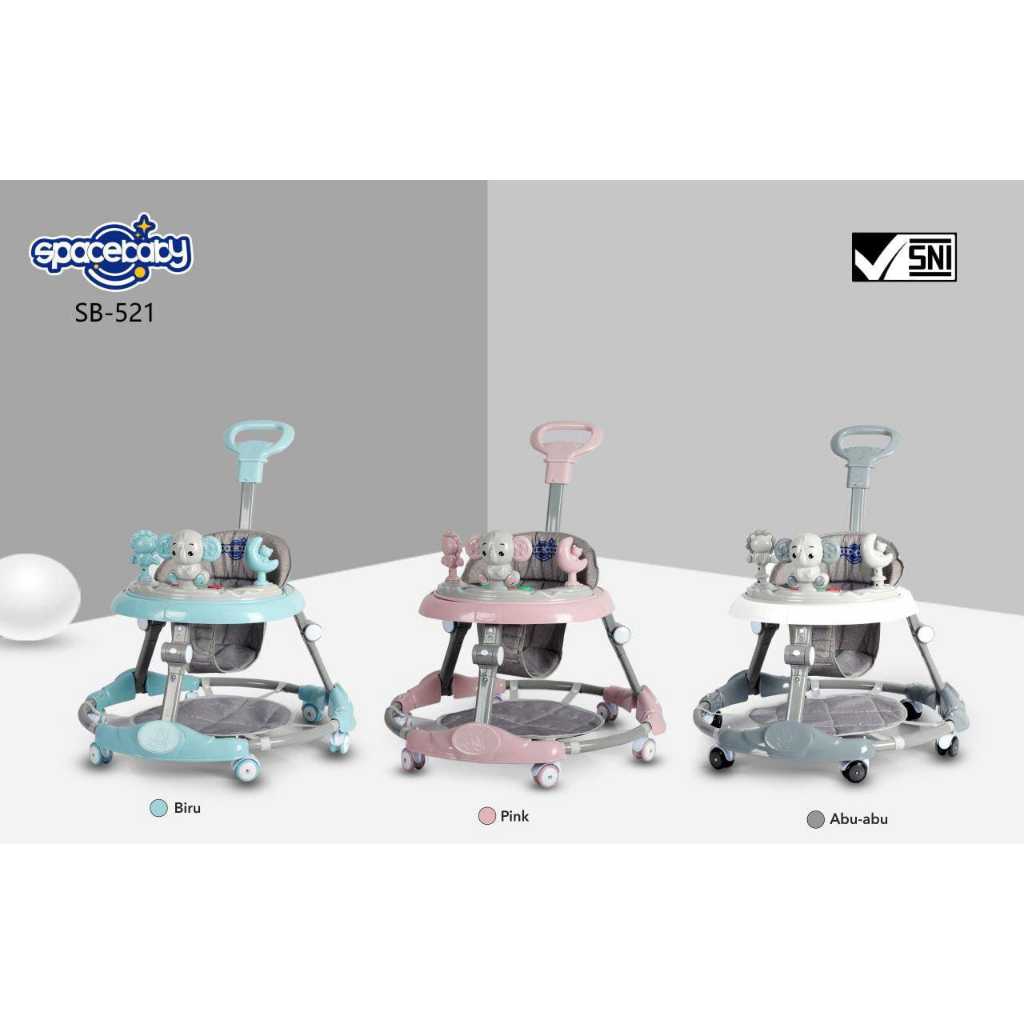 Jual BABY WALKER SPACE BABY SB-513 BUNNY // BABY WALKER SB-521 ELEPHANT ...