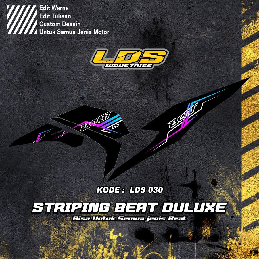 Jual LDS 030 striping honda beat deluxe/beat street 2021-2023 variasi ...