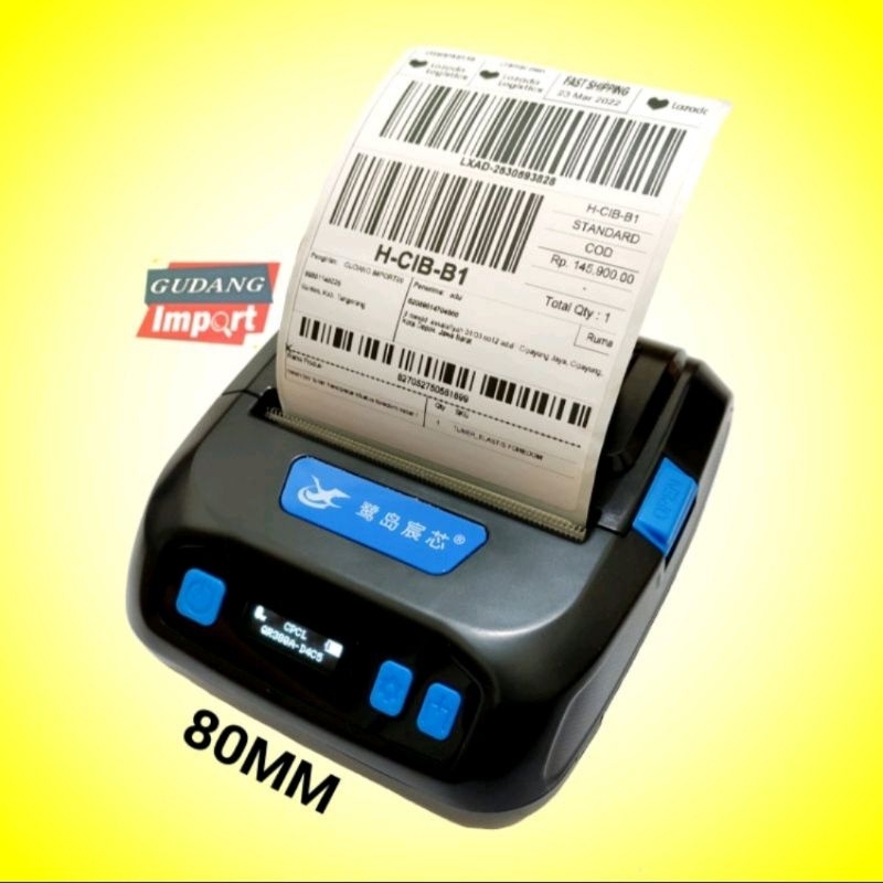 Jual PRINTER BLUETHOOT THERMAL 80mm CETAK RESI NOTA PENJUALAN STRUK KASIR | Shopee Indonesia