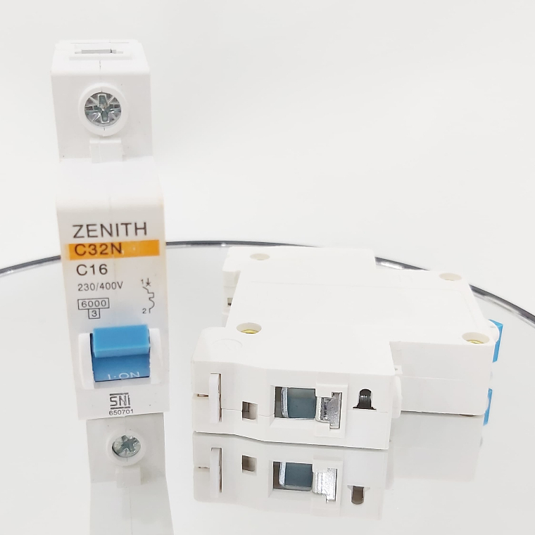 Jual MCB LISTRIK ZENITH 1P 16A / MINI CIRCUIT BREAKER 16 AMPERE 1P 1POLE ZENITH | Shopee Indonesia
