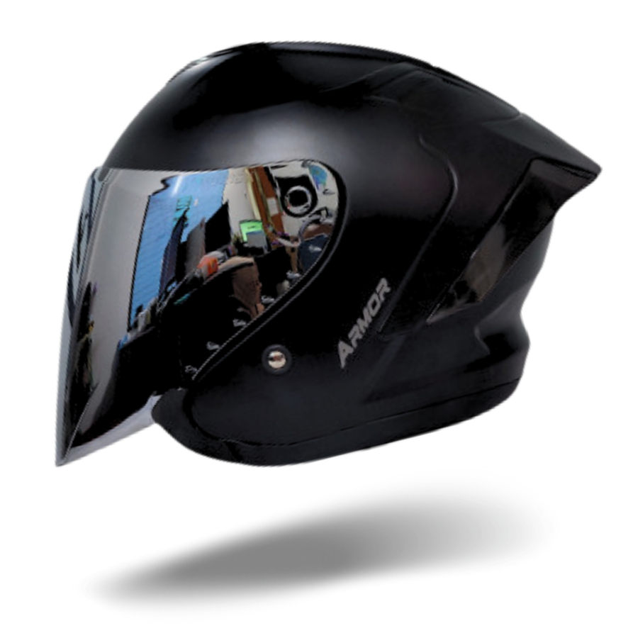 Jual Helm Js Armor Half Face Solid Premium Original SNI | Shopee Indonesia