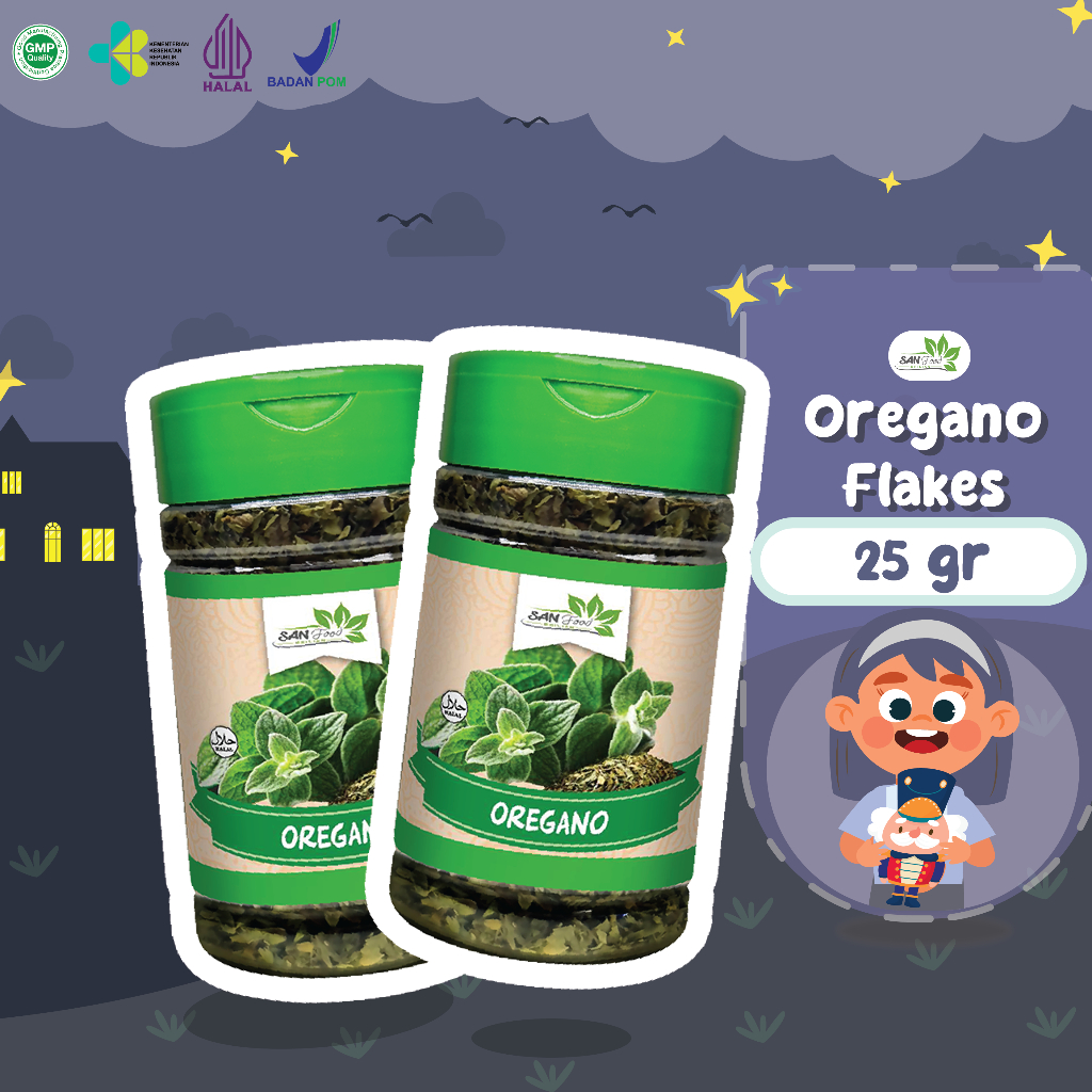 Jual SANFOOD BRILIAN Dried Oregano Kering Oregano 25 Gr Kemasan Botol ...