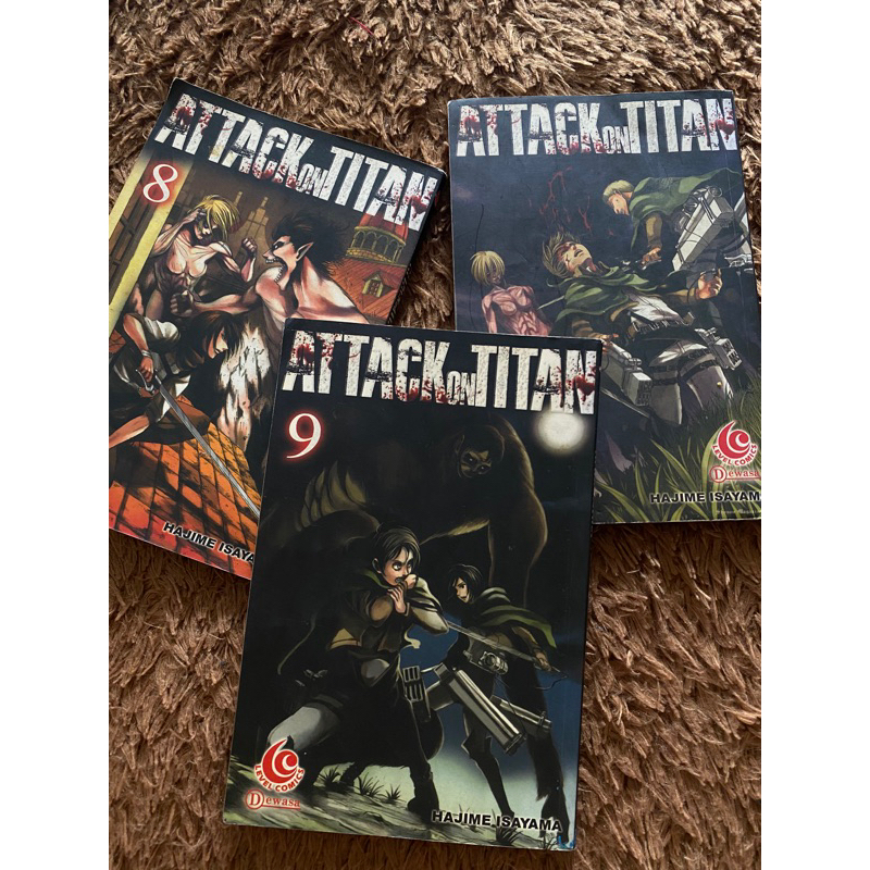 Jual Komik bekas Attack on titan / SNK vol. 6 8 9 | Shopee Indonesia