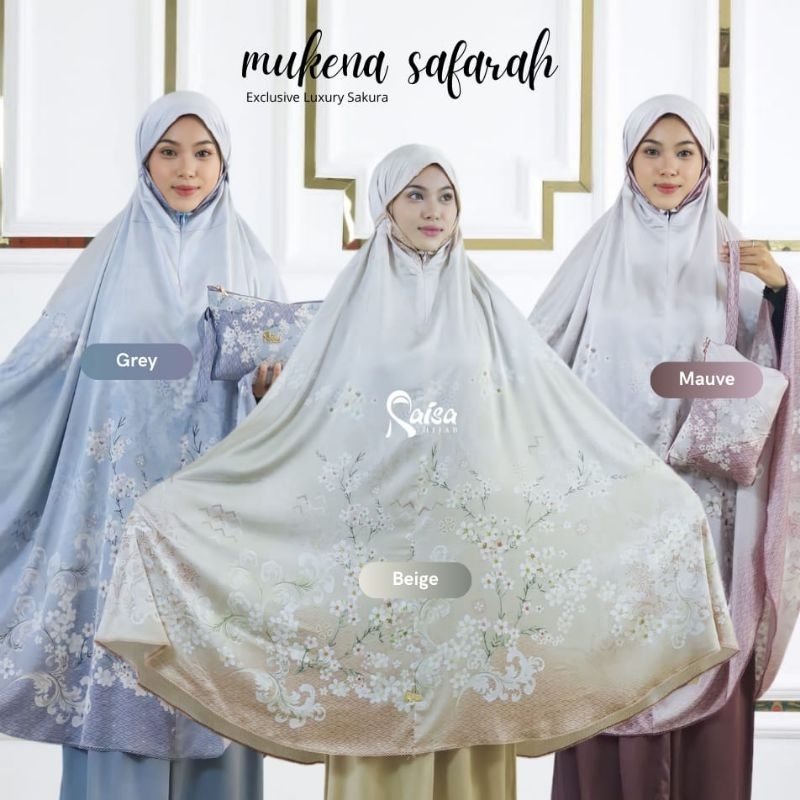 Jual MUKENA SILK MOTIF SAKURA LUXURY SERIES | MUKENA SILK MOTIF TERBARU ...