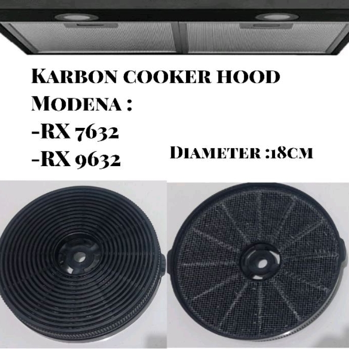 Jual Karbon filter cooker hood Modena RX 7632 / RX 9632 | Shopee Indonesia