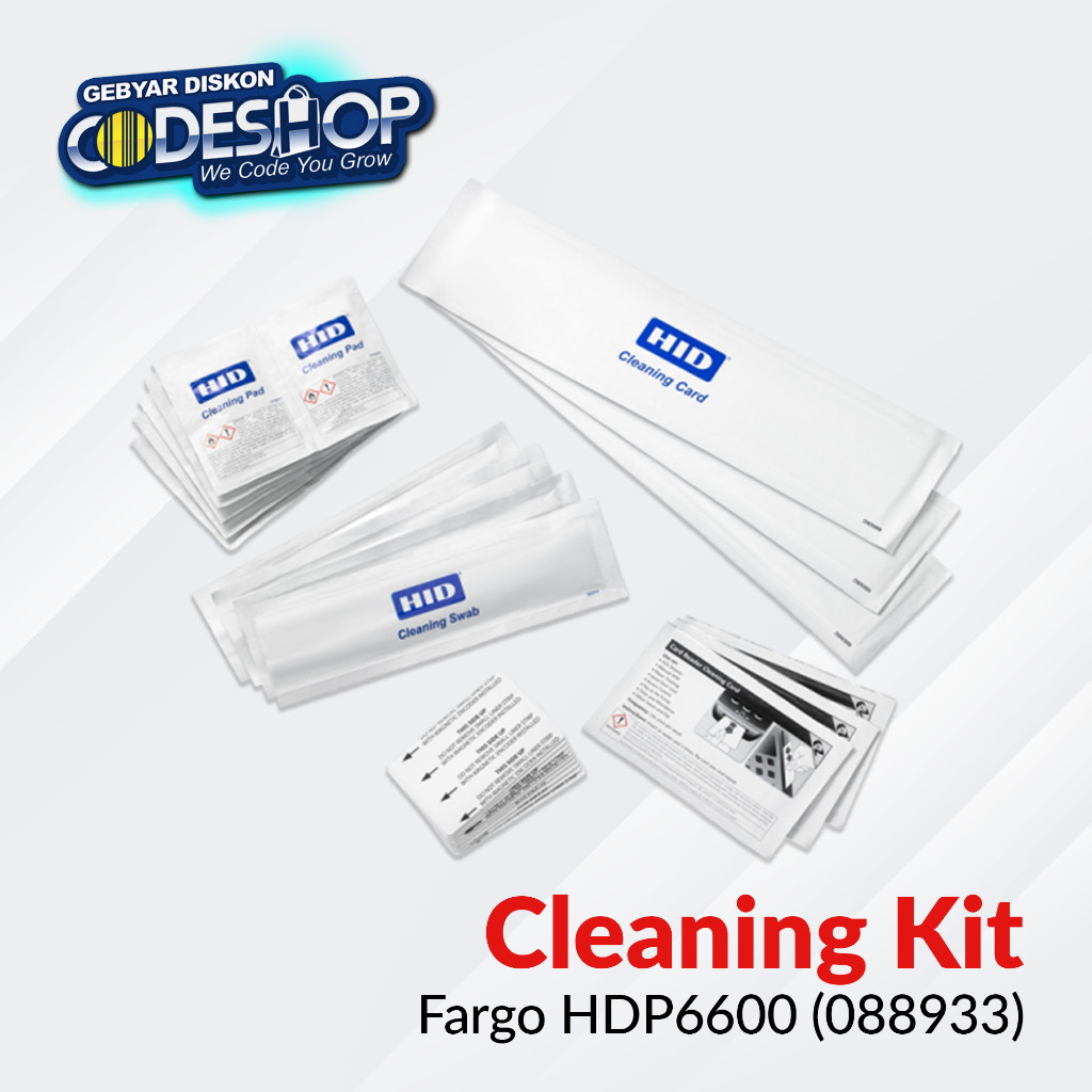 Jual Fargo HDP5600 HDP8500 Cleaning Kit ID Card Printer Original 088933 ...
