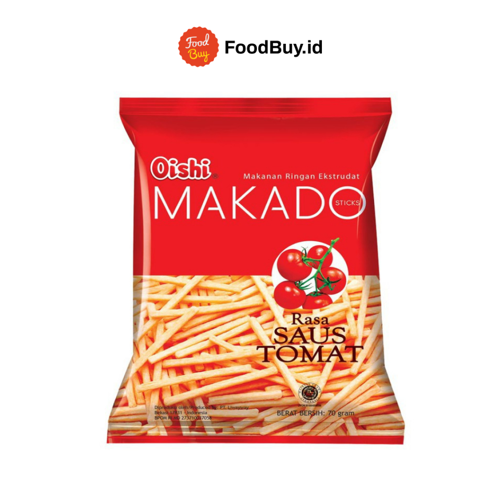 Jual Oishi Makado Rasa Saos Tomat 60gr | Shopee Indonesia