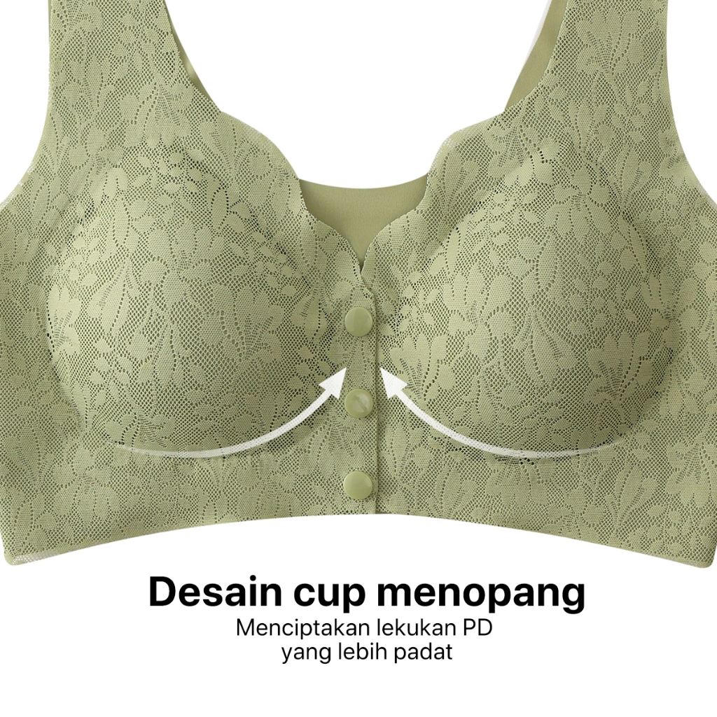 Jual GRENEY-L.W.L- Paket Bra (2 PCS) Rompi Renda Kancing Depan Pakaian ...