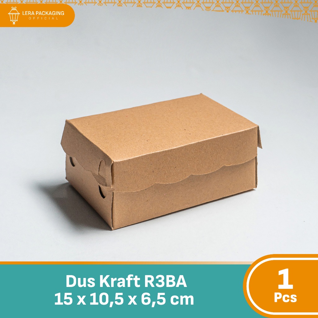 Jual R3 - Kotak Dus Kraft Coklat/Kotak Dus Kue/Kotak Dus Snack/ Kotak ...