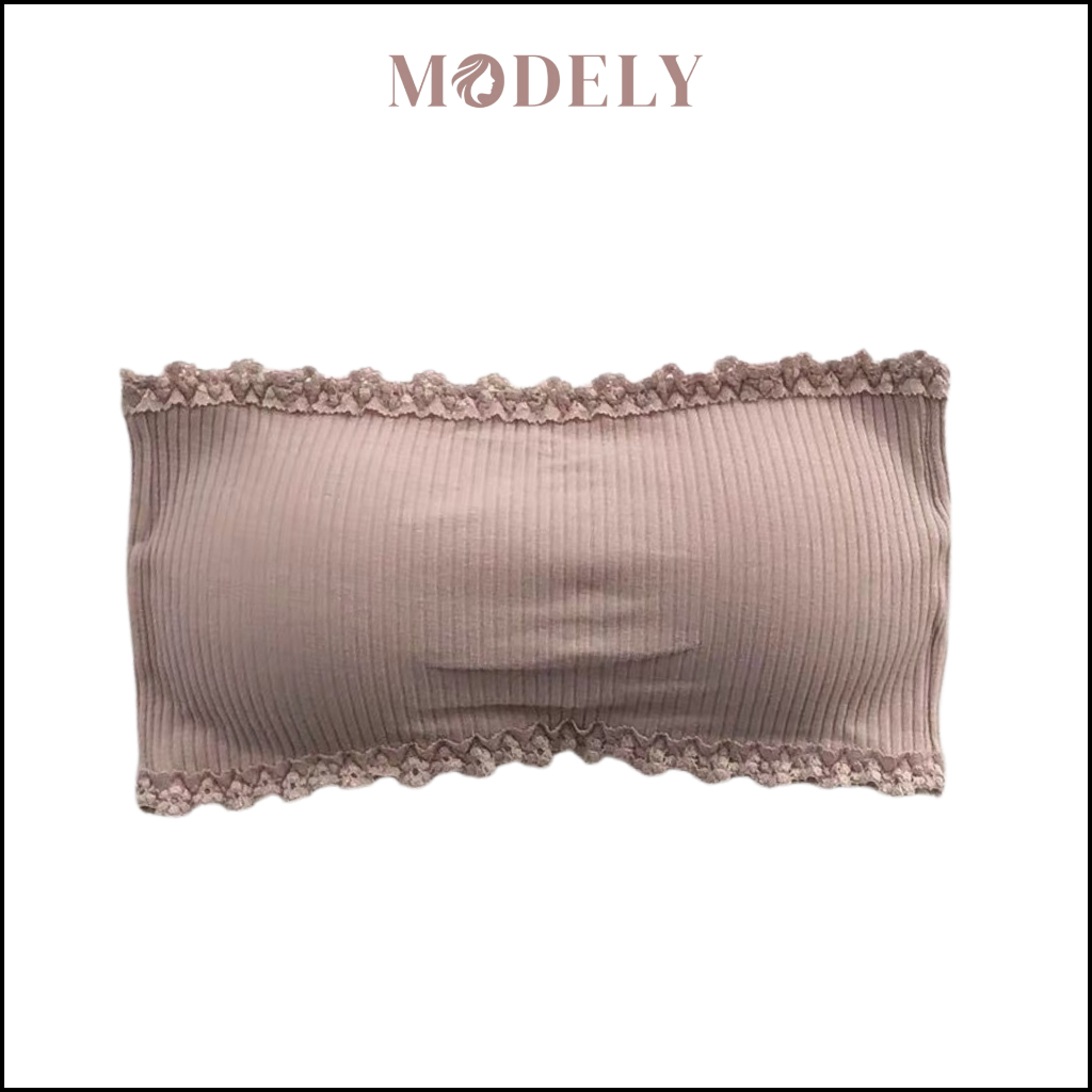 Jual MODELY - Crop Top BH Bra Kemben Bandeau Rendra Sexy Model Tanpa ...