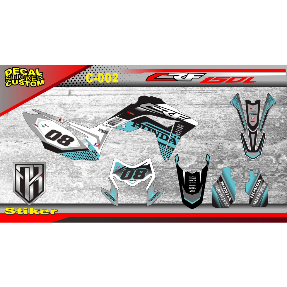 Jual DECAL-MOTOR--CRF-150L-FULL-BODY-DECAL-SUPERMOTO-MOTO-CROSS-DECAL ...