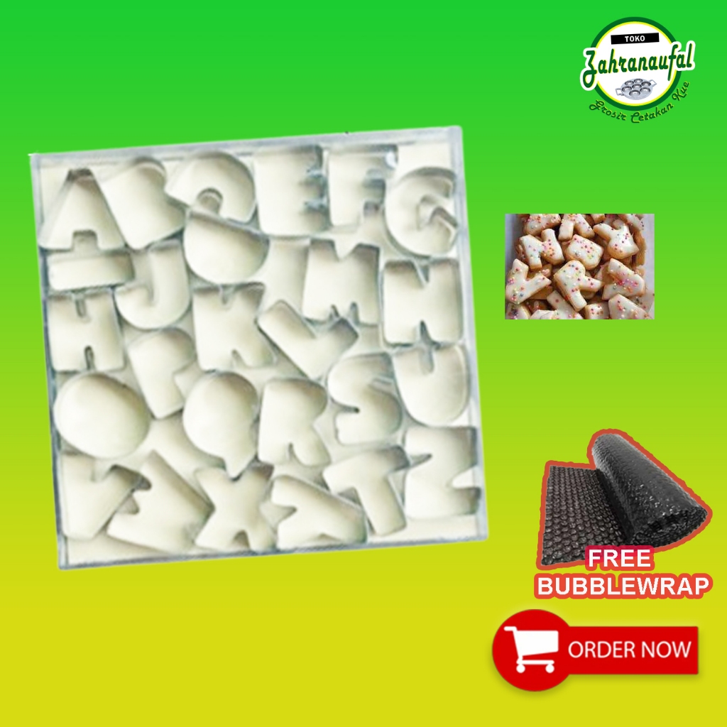 Jual CETAKAN KUE KERING MOTIF ANGKA dan ABJAD NUGGET / NASTAR BISKUIT ...