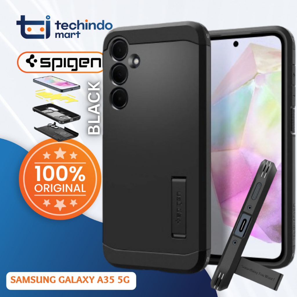 Jual Case Samsung Galaxy A35 Spigen Tough Armor Anti Shock KickStand ...
