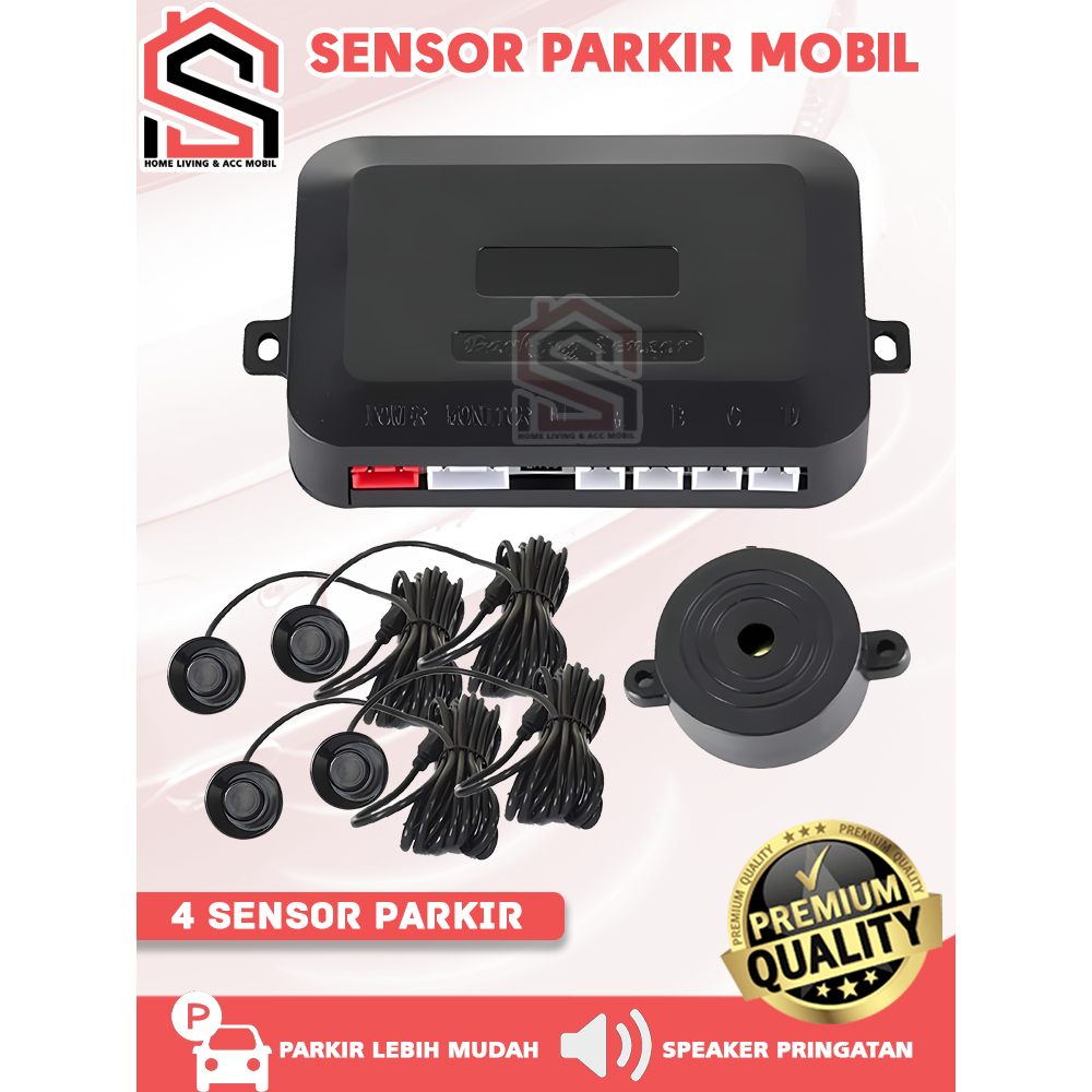 Jual Parkir Sensor Parkir Mundur Mobil 4 Titik Non Display / Sensor ...