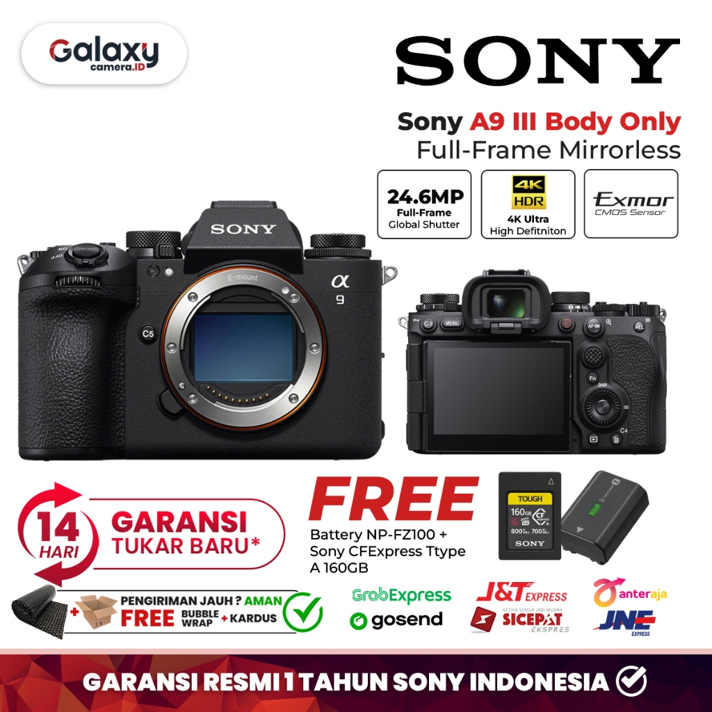 Jual Sony Alpha A9 III Mirrorless Camera A9III A9MIII A9M3 Body Only Resmi | Shopee Indonesia