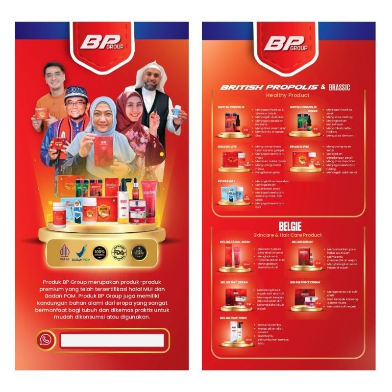 Jual Brosur atau Pamflet Produk BP Group 20X10 | Shopee Indonesia