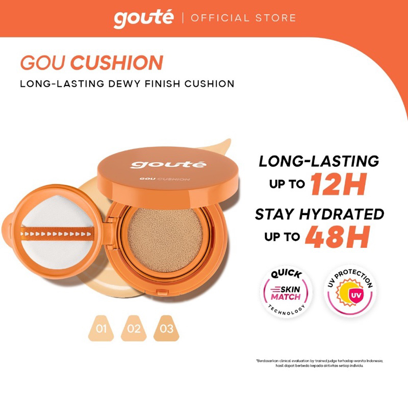 Jual gouté Goucushion - Dewy Finish Cushion with Glowing Look - Long ...