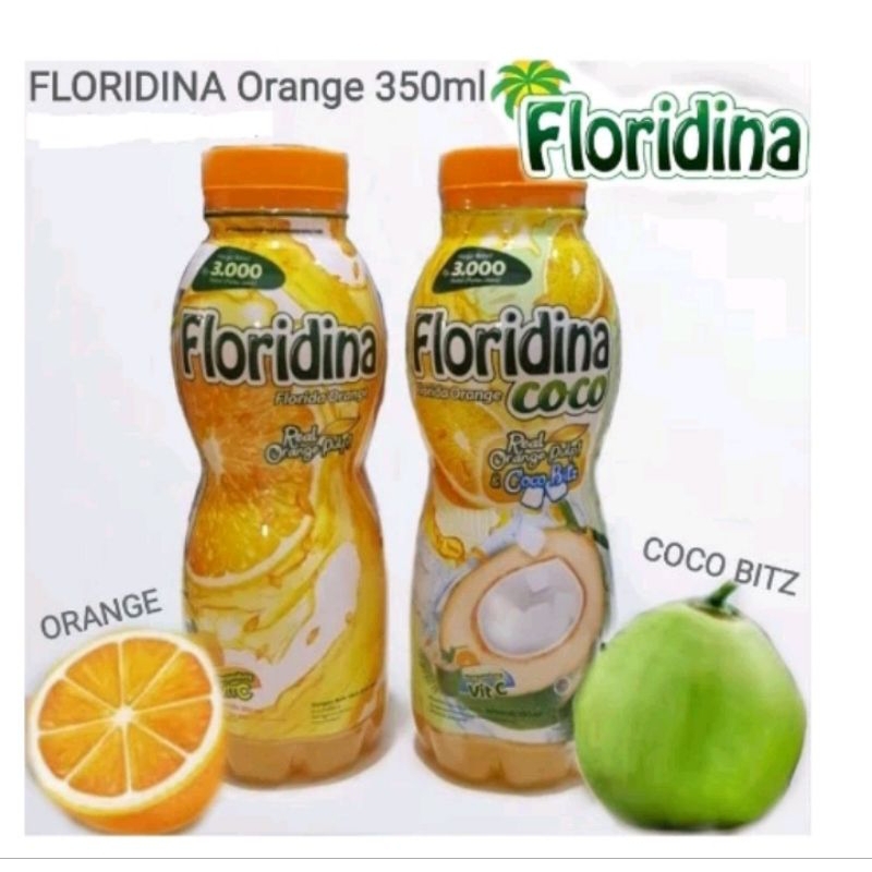 Jual Floridina Orange / Floridina Orange Coco Minuman Jeruk 350ml ...