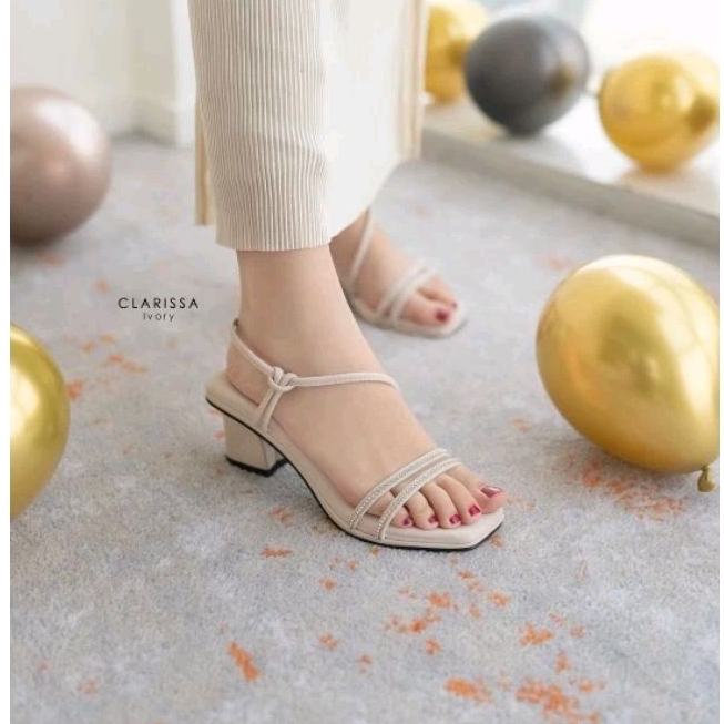 Jual Ameera - Sandal Heels Tali 5cm || Sandal Wanita Hak Tahu kekinian ...