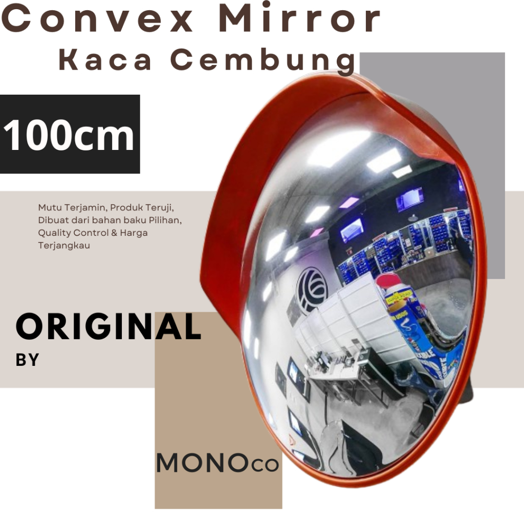 Jual Kaca Cembung Jalan 100cm / Safety Mirror / Convex Mirror 100cm ...