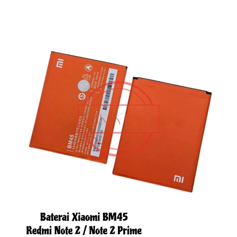 Jual Baterai Battery Xiaomi Redmi Note 2 / Note2 Prime BM45 | Shopee ...