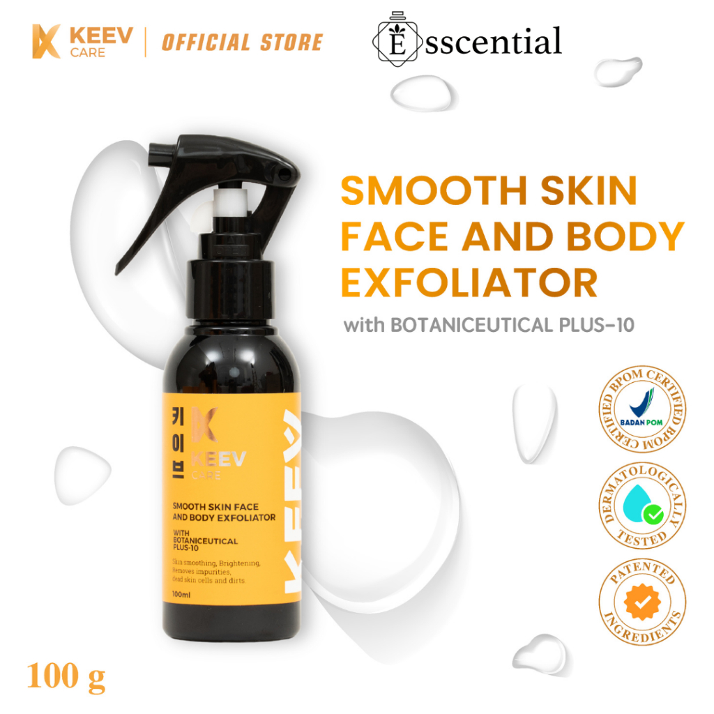Jual KEEV CARE Exfoliator Smooth Skin Face and Body with BOTANICEUTICAL ...