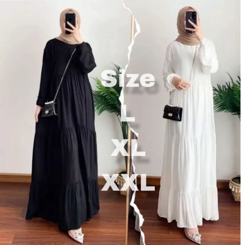 Jual Gamis Rayon Polos Premium Wanita Busui Friendly VOL 02 | Shopee ...