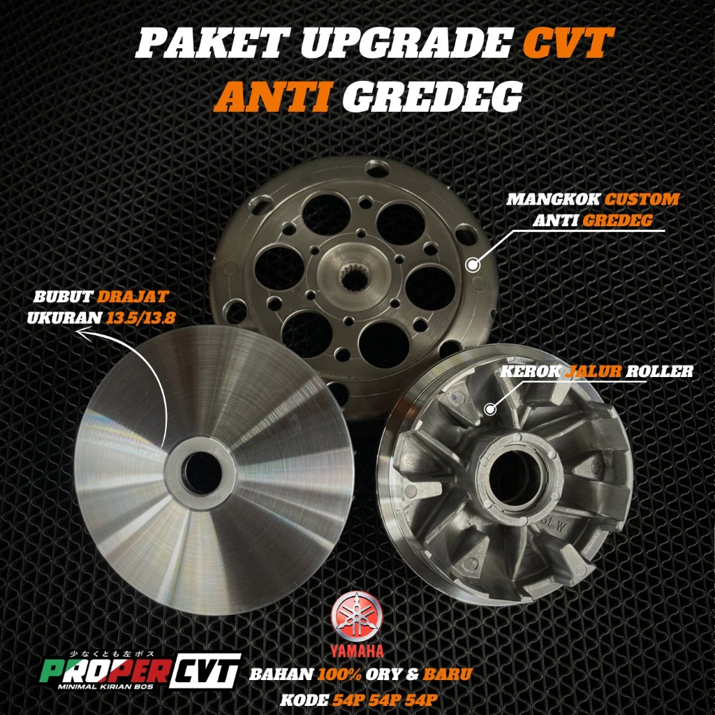 Jual PAKET KIRIAN UPGRADE CVT BUBUT MANGKOK GANDA CUSTOM MIO J MIO GT FINO SOUL GT X RIDE 110 ...