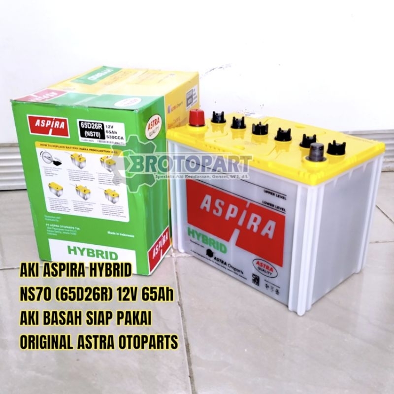 Jual Aki Mobil Chevrolet Aveo, Captiva bensin Accu ASPIRA HYBRID NS70 65Ah | Shopee Indonesia