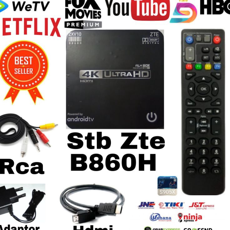 Jual ti Set Top Box STB Android Tv Box Zte 4K Root Unlock Full Aplikasi Tinggal Pakai j Premium ...